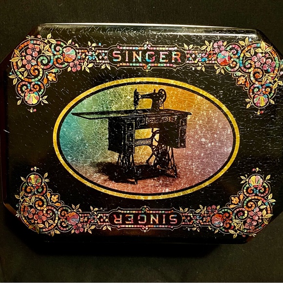 SINGER TIN BY BRISTOLWARE | Other | Singer Bristolware Trestle Tin ...